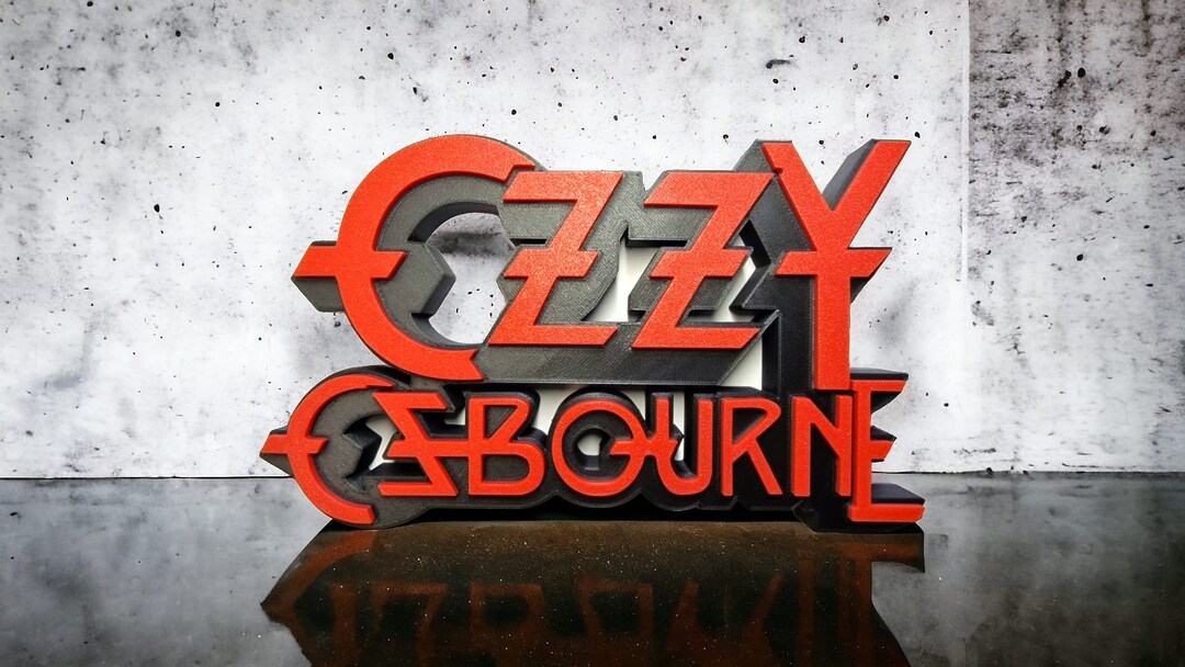 Ozzy Osborne 3d Printed Logo Logos Size 6x8 Inches - Etsy