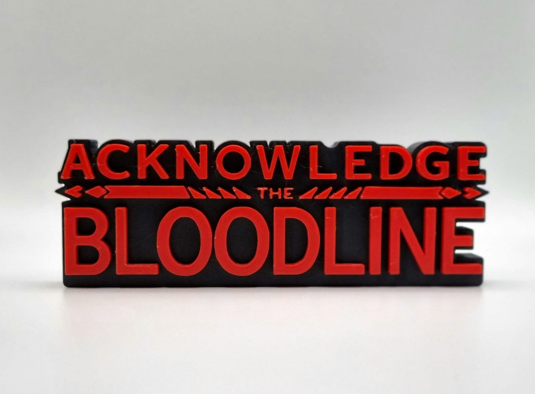 The Bloodline, WWE. Freestanding Logo, 3d Printed. 7in X 3in - Etsy