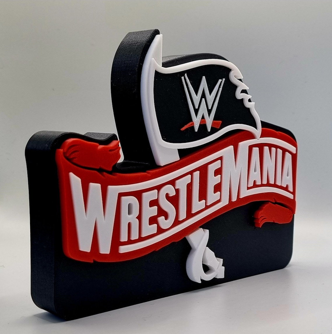 WWE / WWF Wrestlemania Free Standing Logo. Size 4.5 in X 5in - Etsy