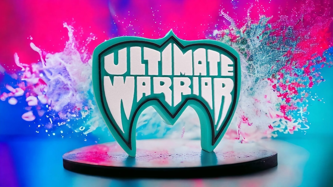 WWE / WWF Ultimate Warrior Free Standing Logo. Size 6in X 5in. - Etsy