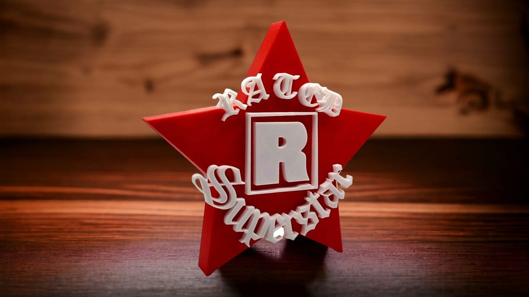 WWE / WWF Rated R Superstar Edge 3d Printed Logo. 7in X 7in - Etsy