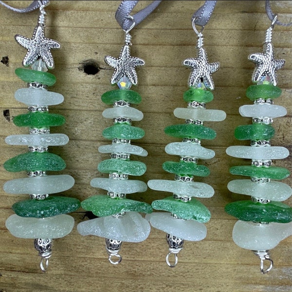 Sea Glass Tree Ornaments - Etsy