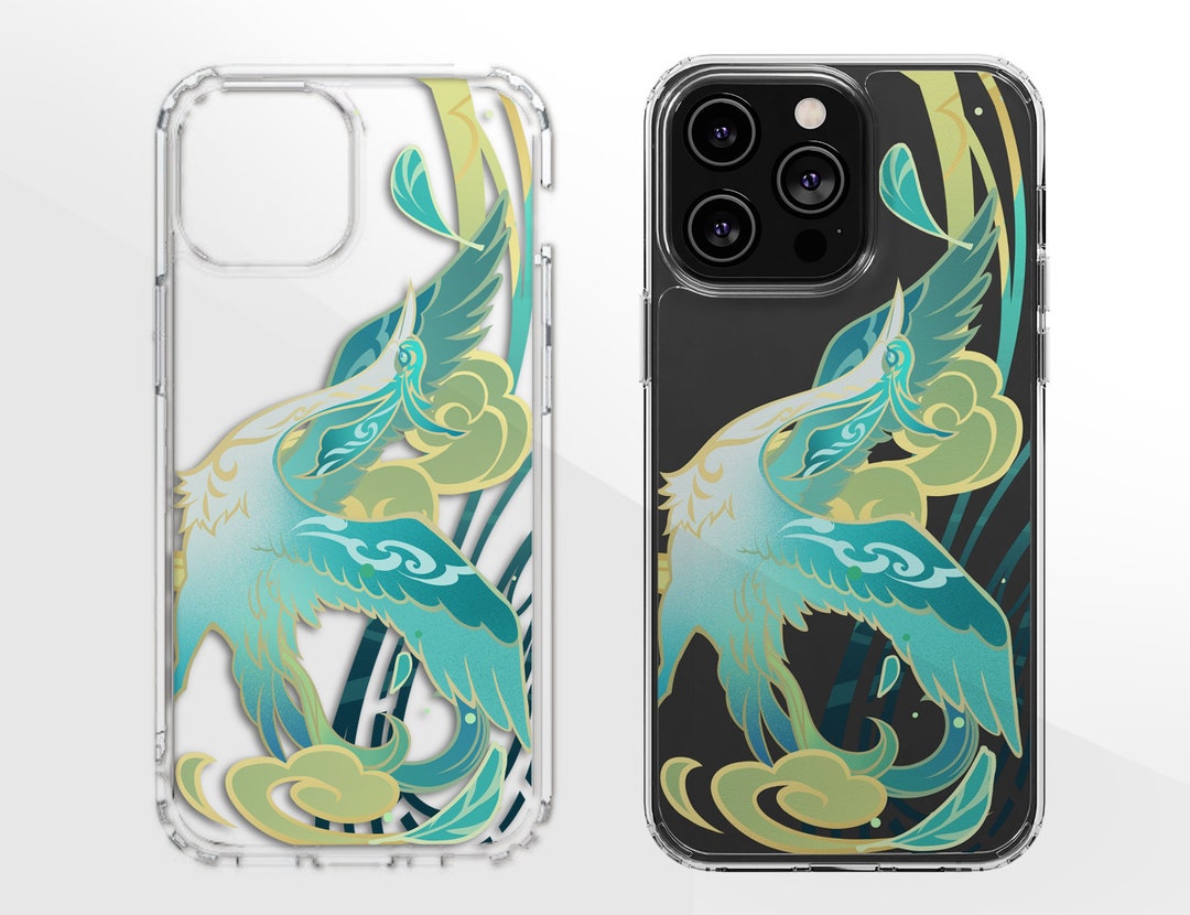Genshin Xianyun Cloud Retainer Bird Inspired Aesthetic Clear Phone Case ...