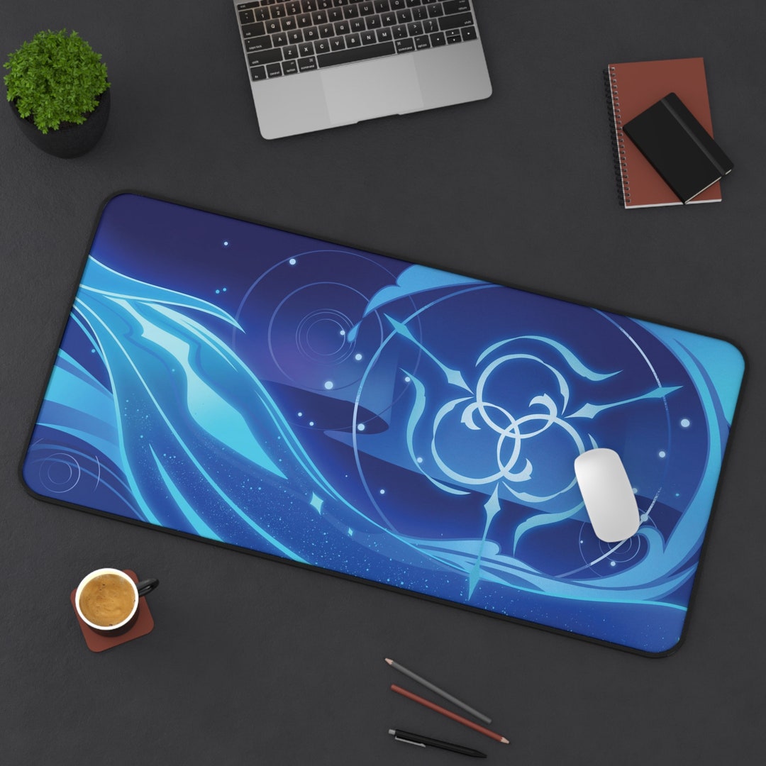 Neuvillette Inspired Genshin Impact Desk Mat Mousepad Keyboard Mat - Etsy