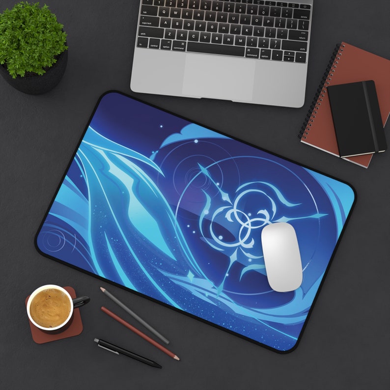 Neuvillette Inspired Genshin Impact Desk Mat Mousepad Keyboard Mat - Etsy