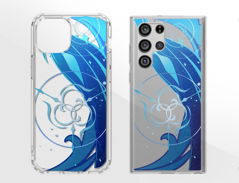 Genshin Neuvillette Inspired Clear Phone Case - Etsy