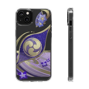 Raiden Shogun Raiden Ei Genshin Inspired Clear Phone Case - Etsy