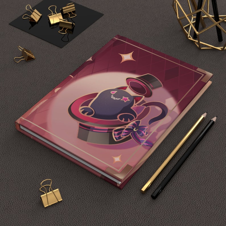 Lyney Genshin Impact Inspired Fontaine Hardcover Notebook - Etsy