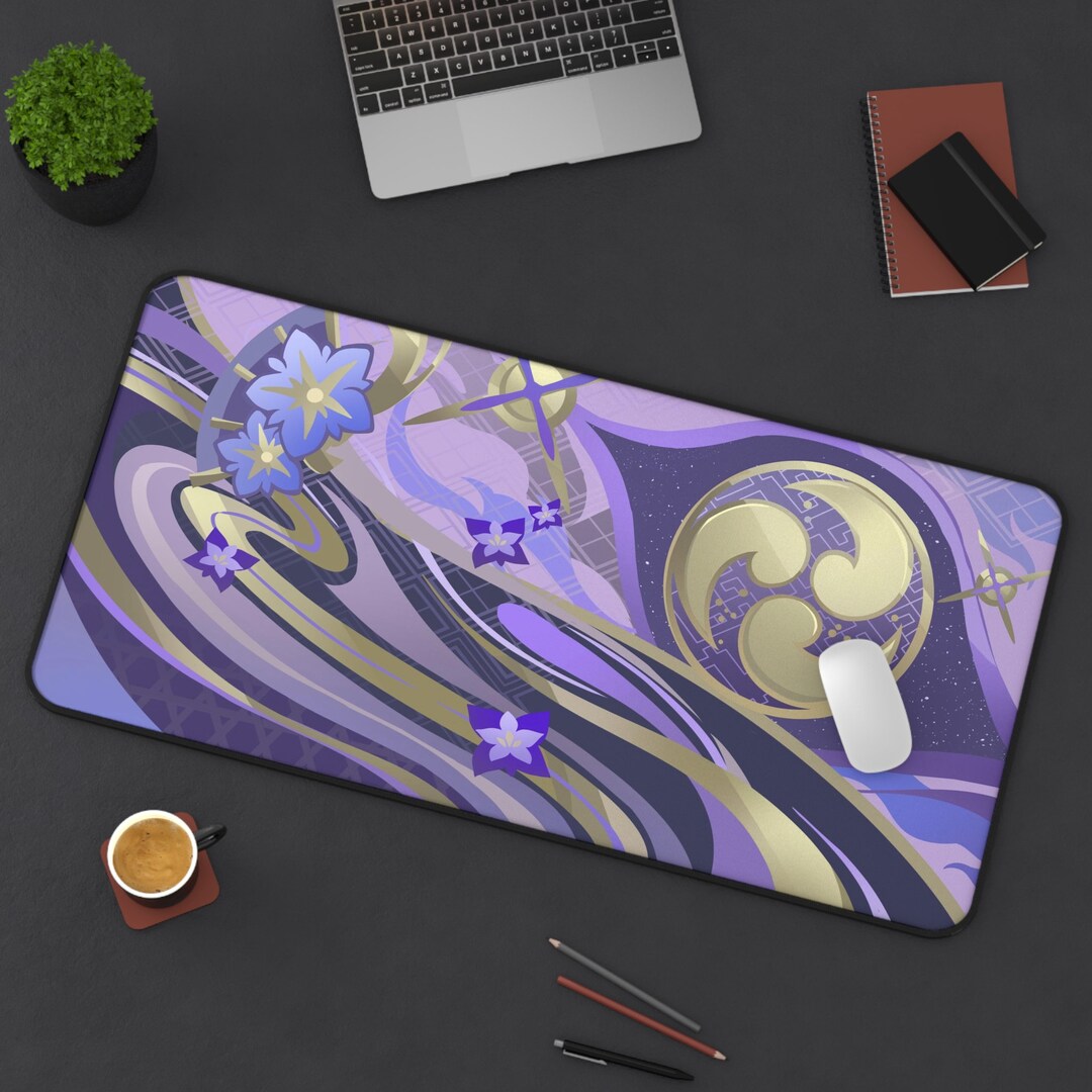 Raiden Shogun Ei Inspired Genshin Impact Desk Mat Mousepad - Etsy