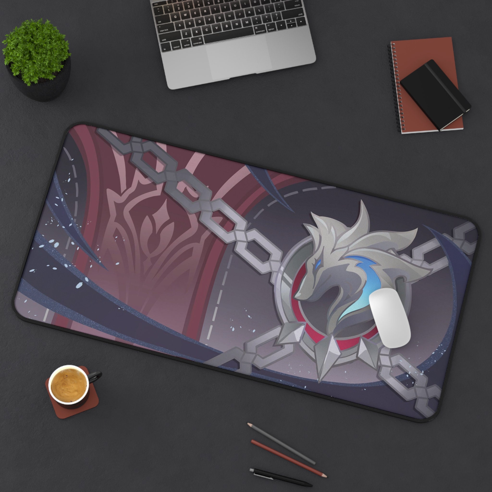 Wriothesley Inspired Genshin Impact Desk Mat Mousepad - Etsy