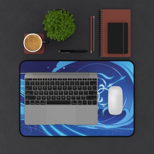 Neuvillette Inspired Genshin Impact Desk Mat Mousepad Keyboard Mat - Etsy