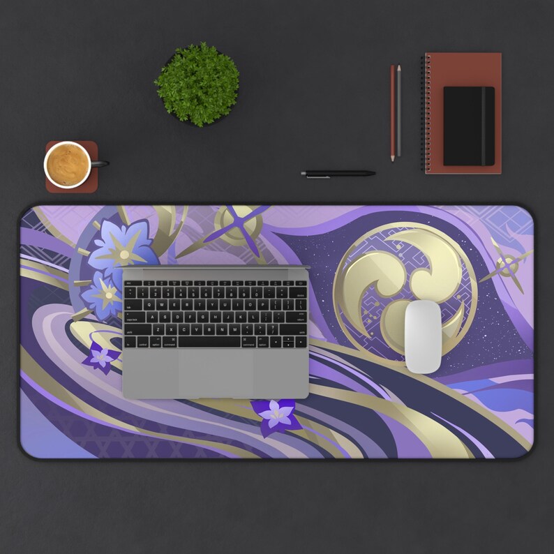 Raiden Shogun Ei Inspired Genshin Impact Desk Mat Mousepad - Etsy