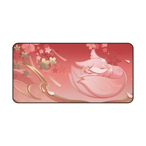 Yae Miko Inspired Genshin Impact Desk Mat Mousepad - Etsy