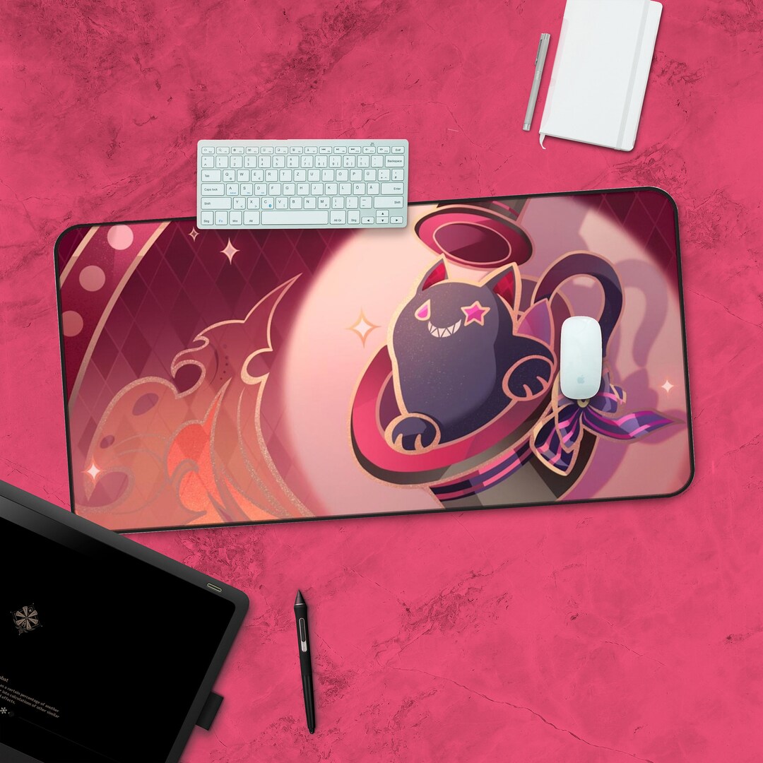 Lyney Genshin Impact Inspired Desk Mat Mousepad - Etsy