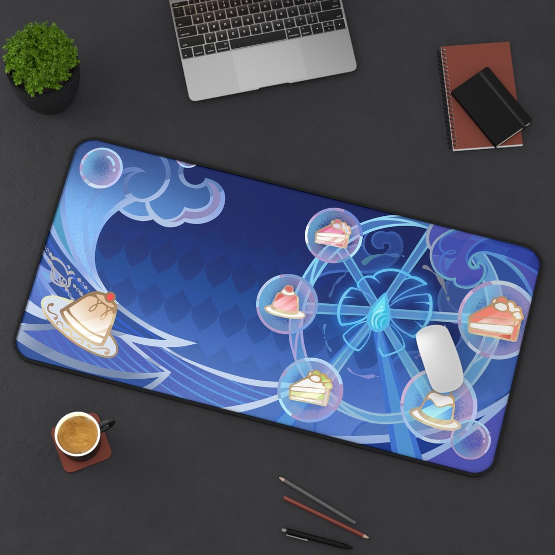 Furina Inspired Genshin Impact Desk Mat Mousepad Keyboard Mat - Etsy