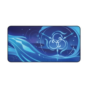 Neuvillette Inspired Genshin Impact Desk Mat Mousepad Keyboard Mat - Etsy