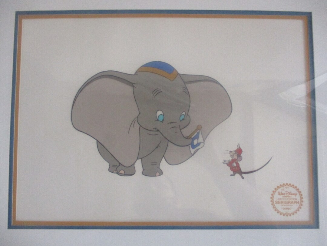 1941 Disney Serigraph Dumbo LIMITED EDITION SERICEL - Etsy