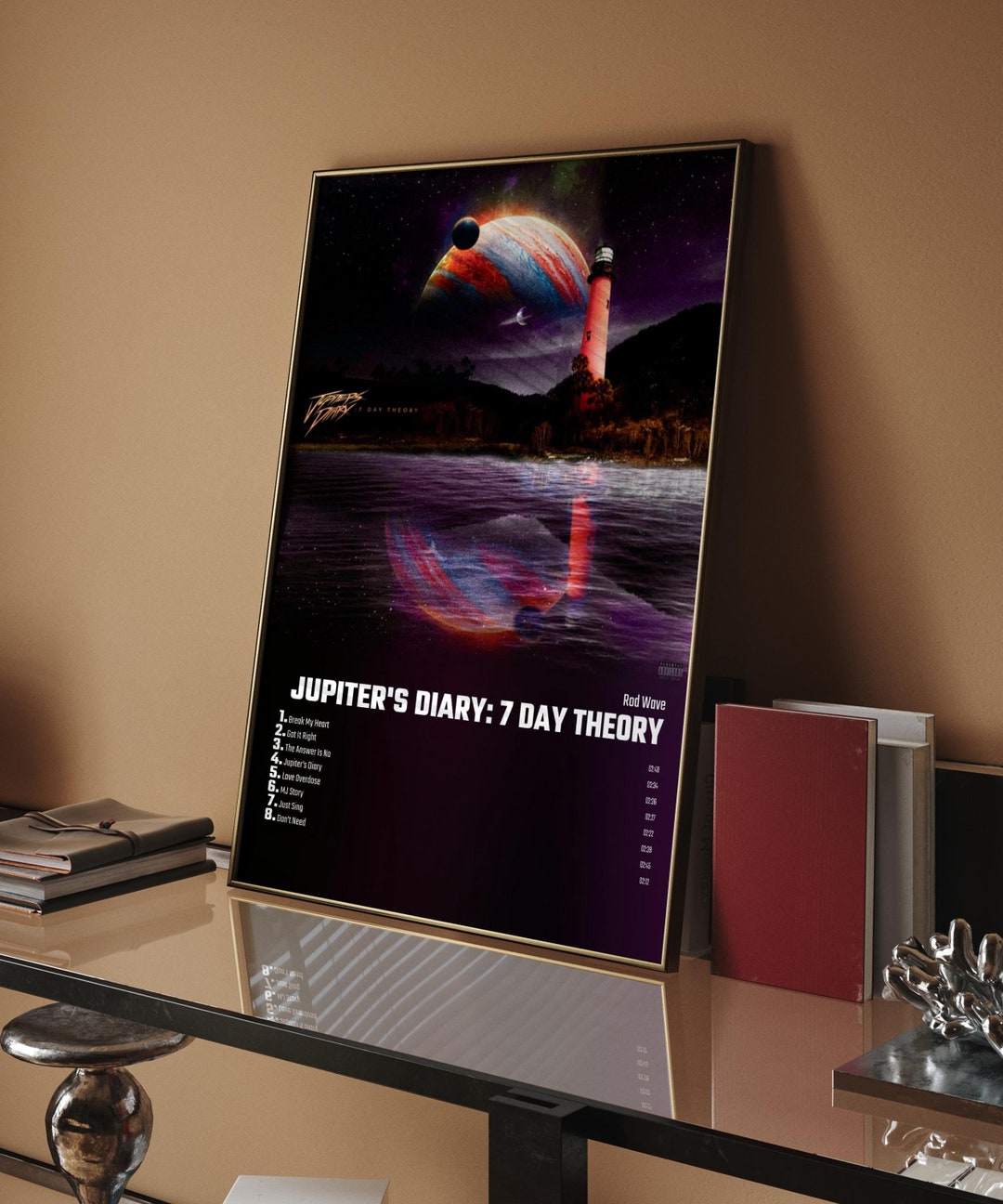 Rod Wave Jupiter's Diary 7 Day Theory Album Cover Poster - Etsy