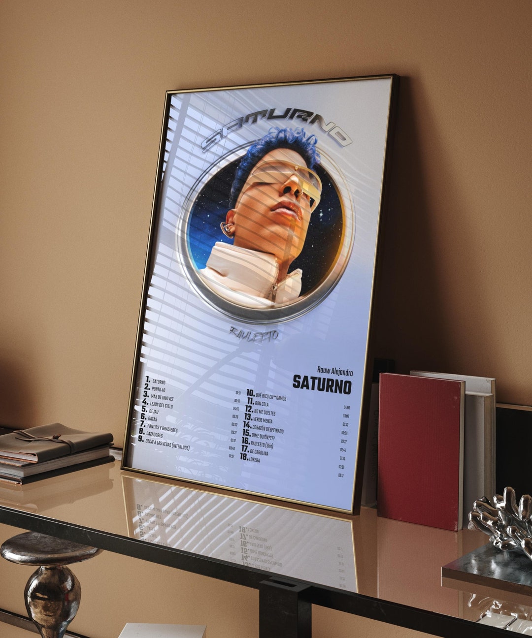Rauw Alejandro Saturno Album Cover Poster Music Poster - Etsy