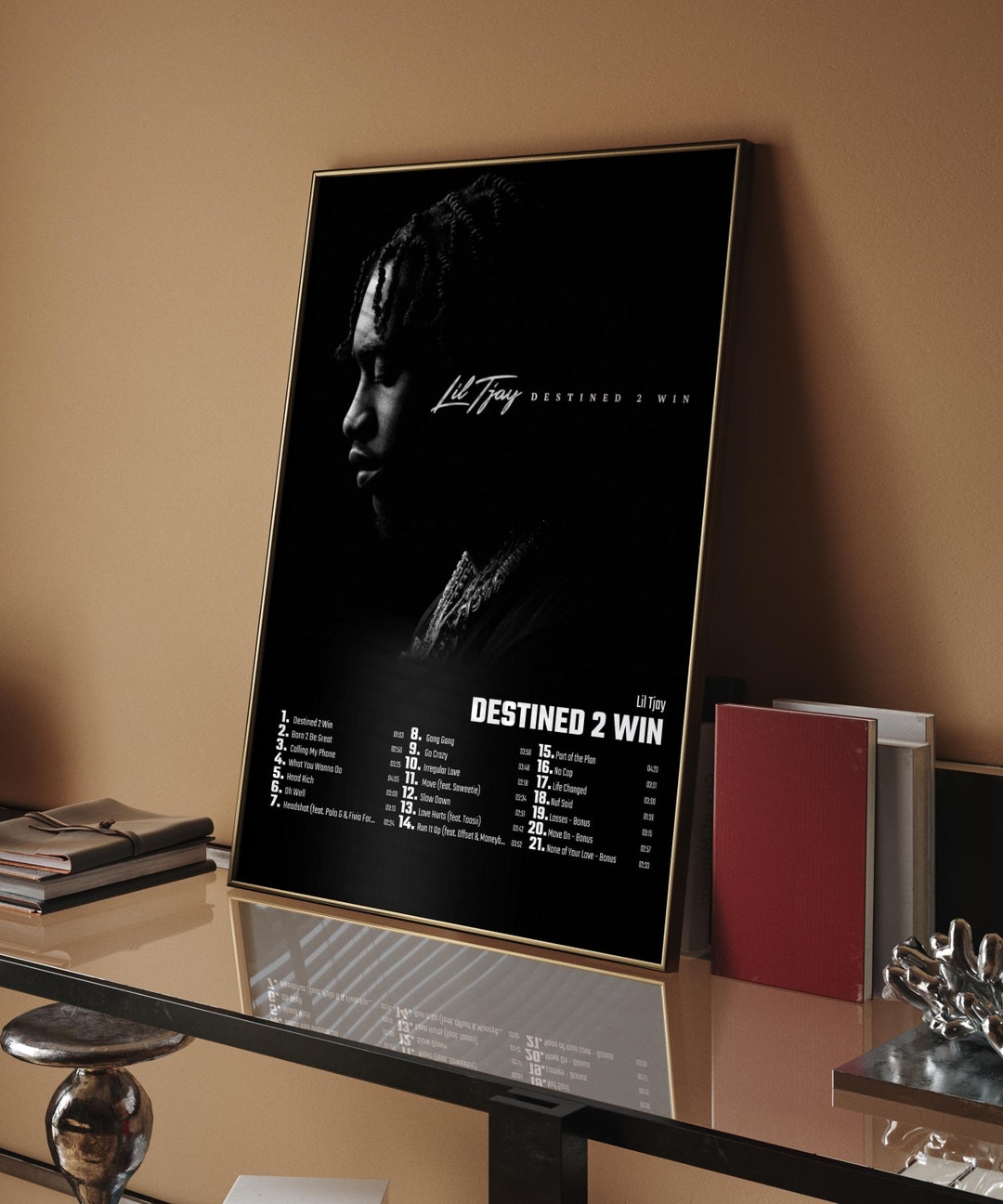 Lil Tjay Destined 2 Win Album Cover Poster Music Poster - Etsy