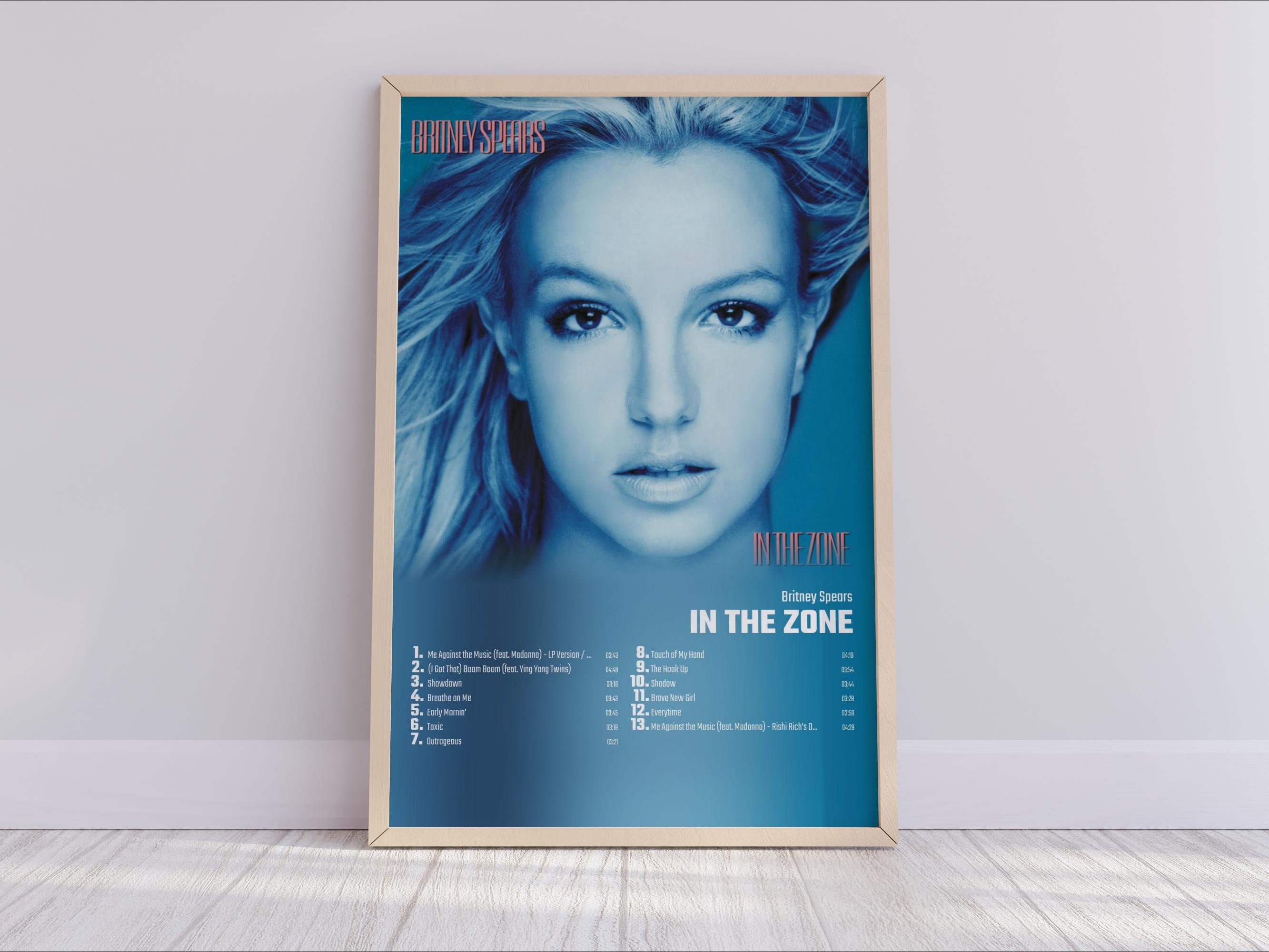 Britney Spears - In The Zone Album Cover Poster, Music Poster sold by ...