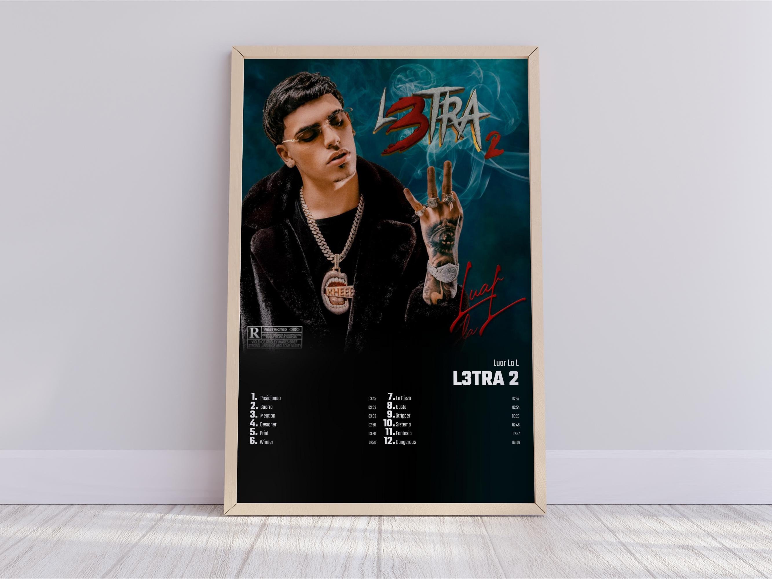 Luar La L L3tra 2 Album Cover Poster Music Poster Home - Etsy