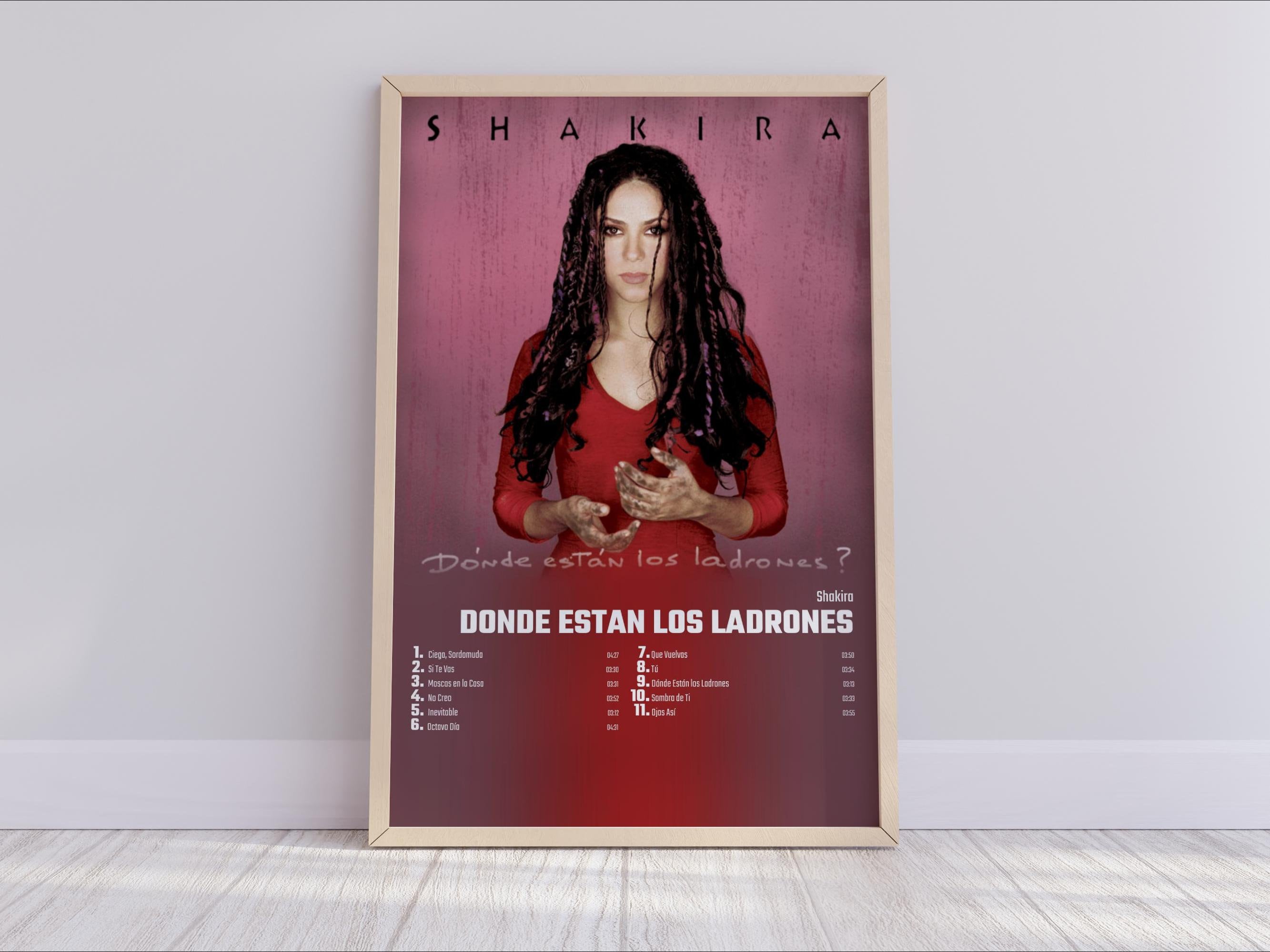 Shakira Donde Estan Los Ladrones Album Cover