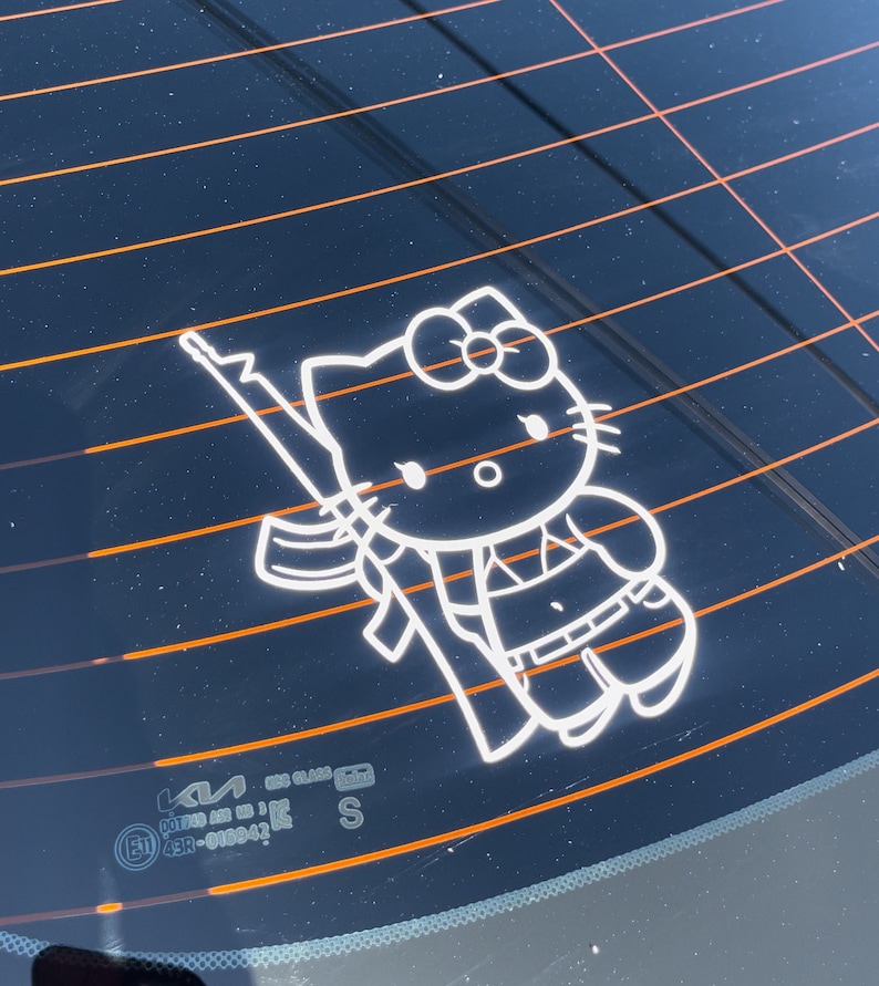 Hello Kitty Car Decal - Etsy