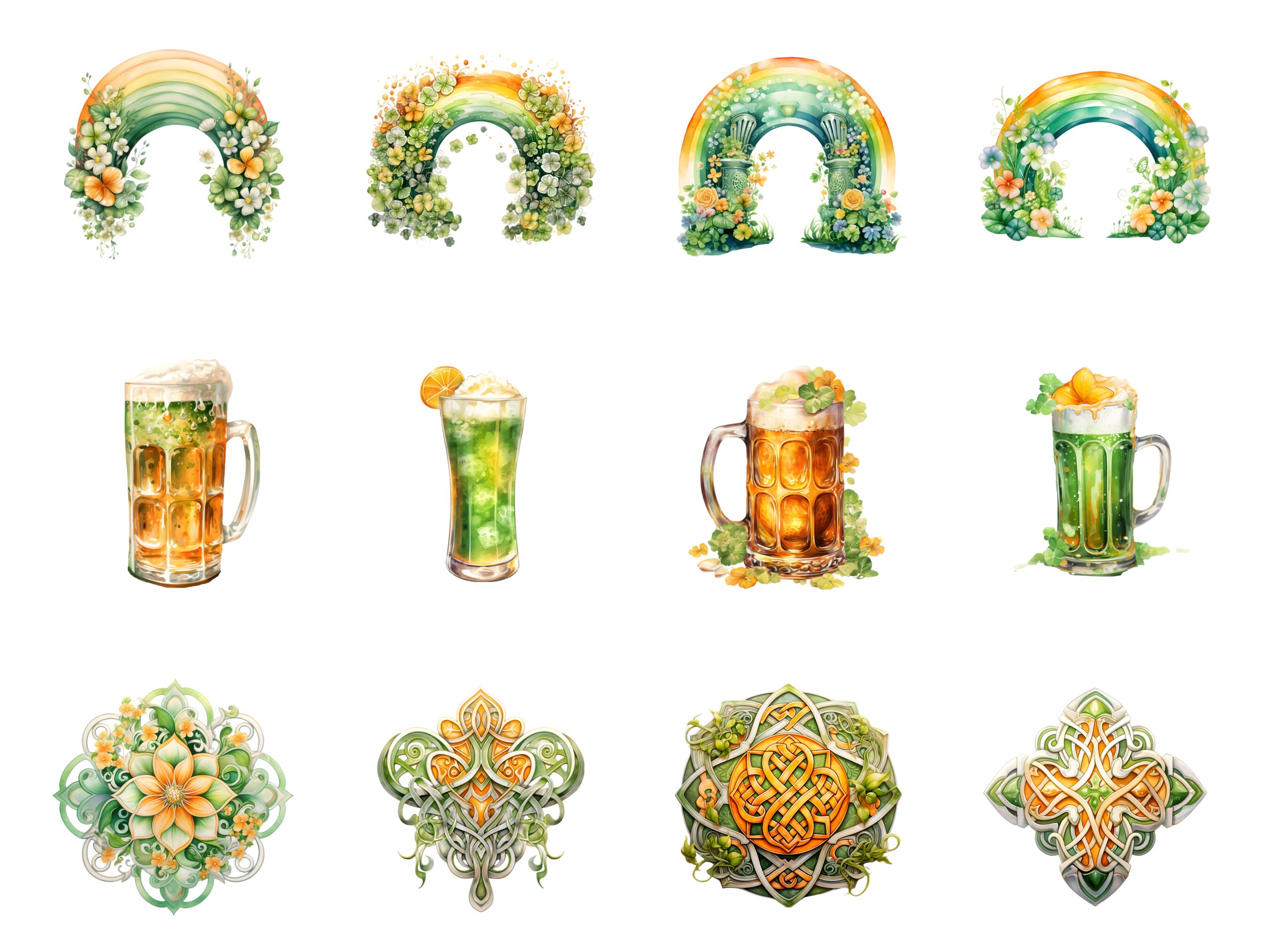 Watercolor St.patrick’s Day Clipart, St.patrick’s Day PNG, Irish Clip ...