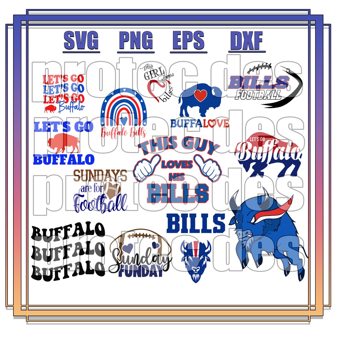 Buffalo Billls Football SVG PNG Bundle, Svg Sports Files, Svg for ...