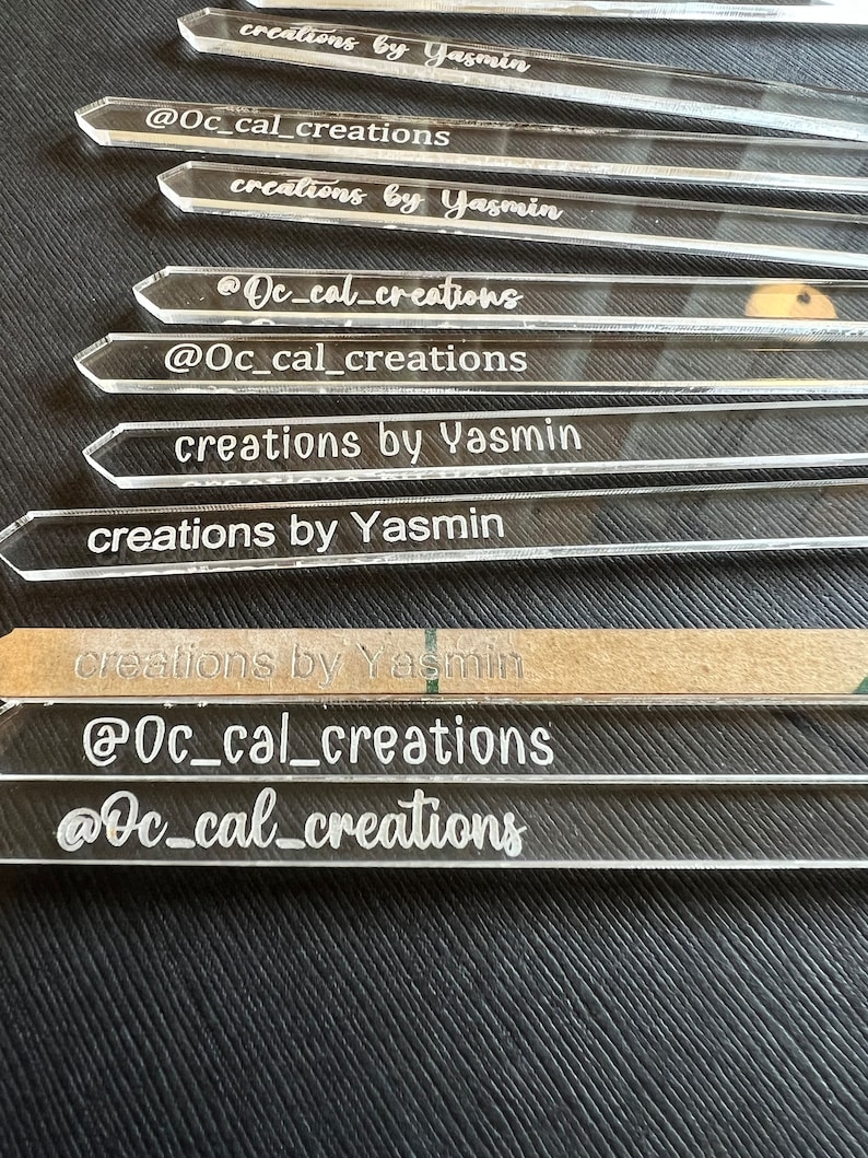 Acrylic Cake Topper Stick, Personalized Stick, Engraved Stick, Cake ...