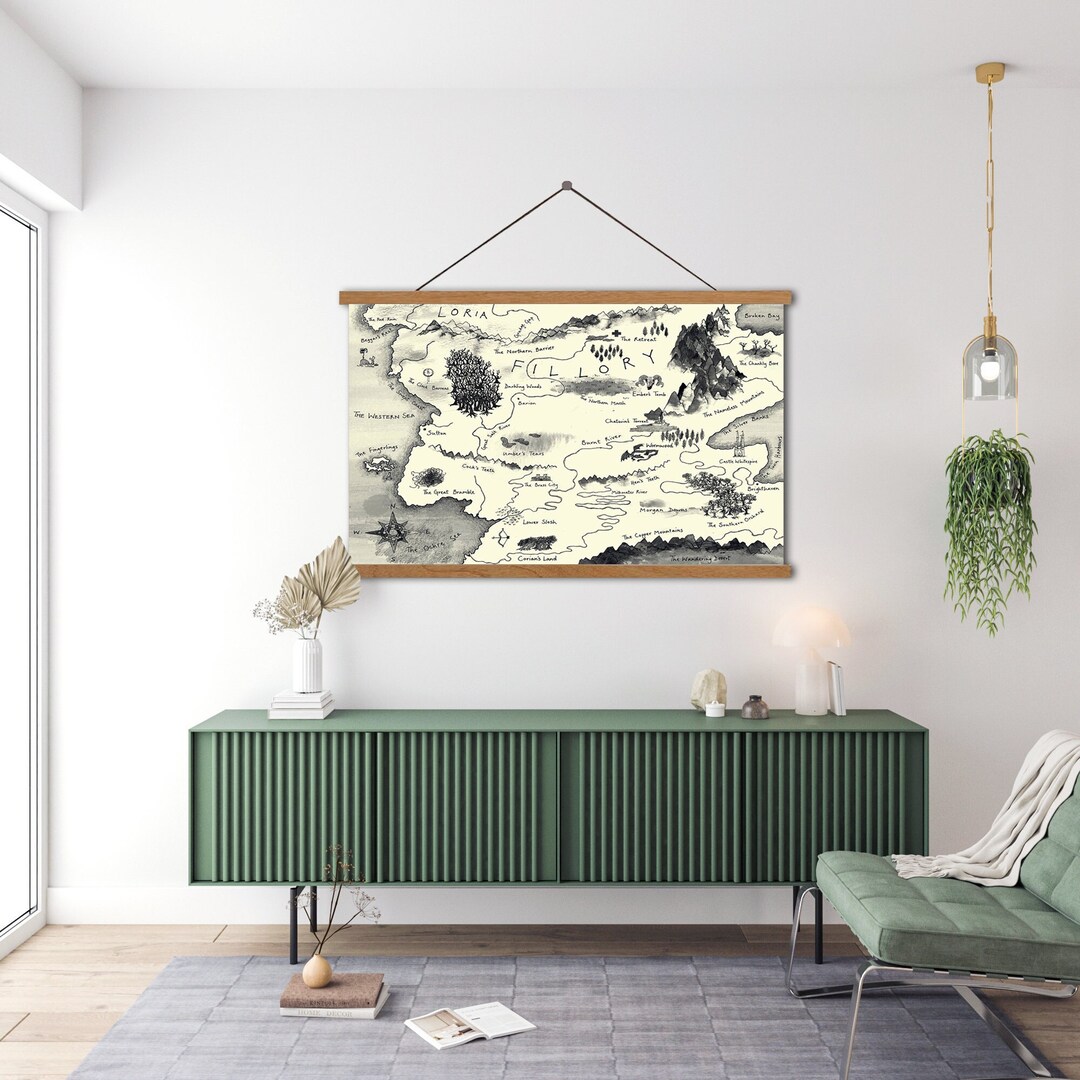 The Magicians Map,map of Fillory, Quentin Coldwater Map Scroll by Land ...