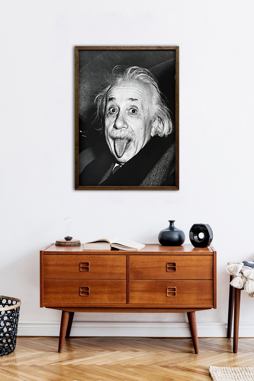 Framed Imagination is Greater Than Knowledge Poster Albert Einstein Print,einstein Tongue Out ...