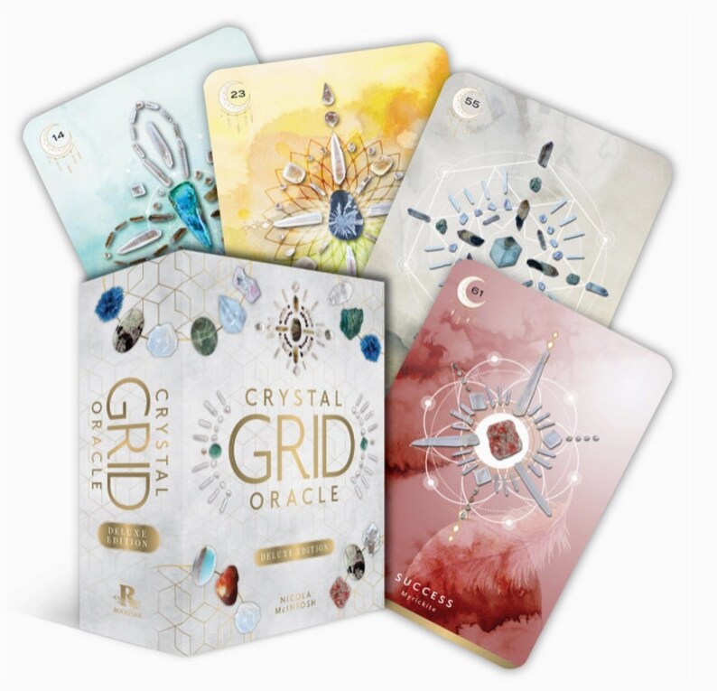 Tarot Crystal Grid Oracle-deluxe Edition Tarot Cards Oracle Cards - Etsy