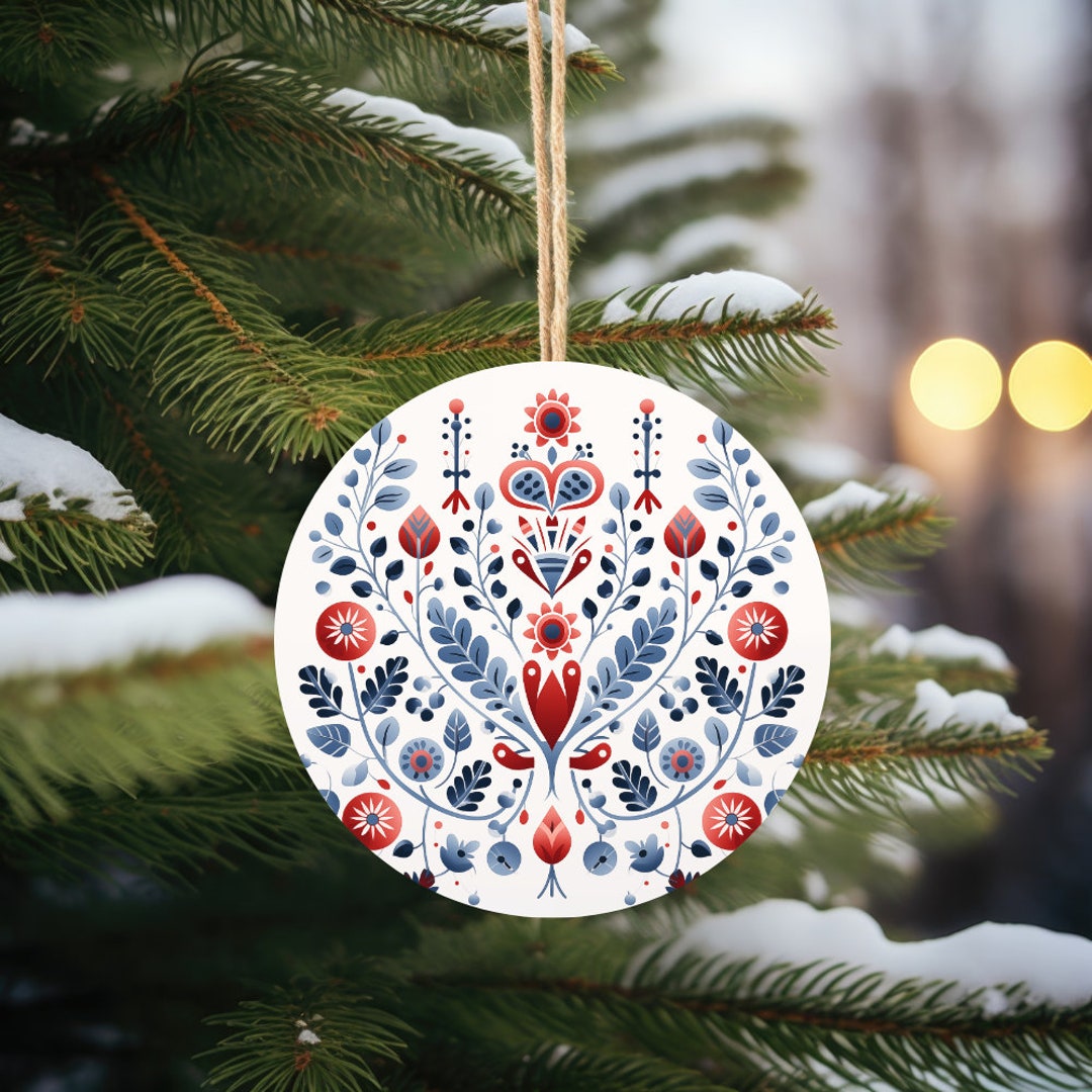 Scandinavian-inspired Christmas Ornament, Option 6 | Swedish Christmas ...