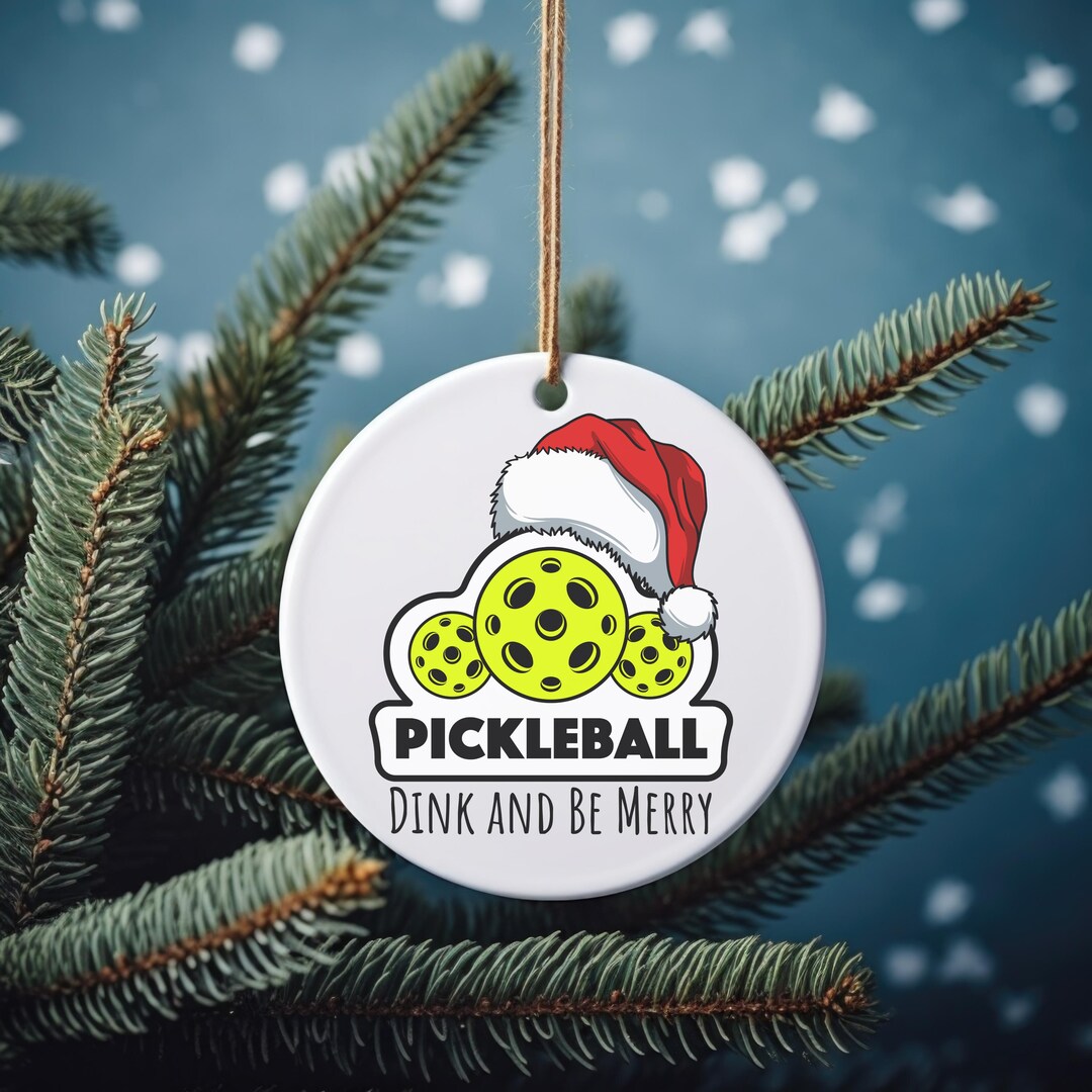 Pickleball Ornament, Christmas Tree, Snowflake Ornament, Pickleball ...