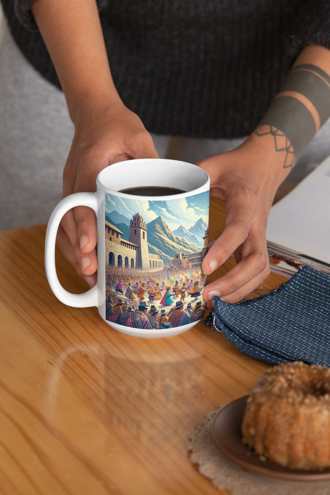 Peruvian Festival Mug | Peruvian Coffee Mugs | Peru Mugs | Peru Travel ...