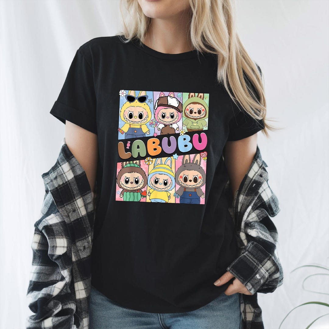 Labubu Cartoon Character Shirt, Labubu Coquette Tshirt, Kawaii Labubu ...