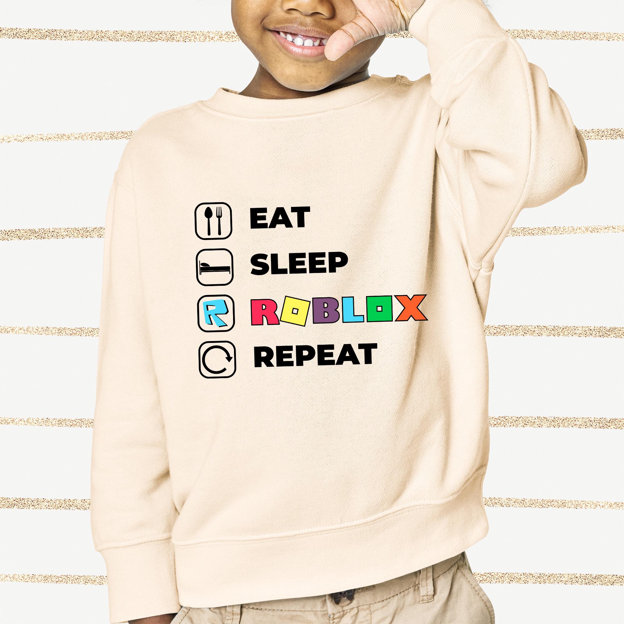 Roblox Sweatshirt, Eat Sleep Roblox Repeat Crewneck, Gamer Gifts ...