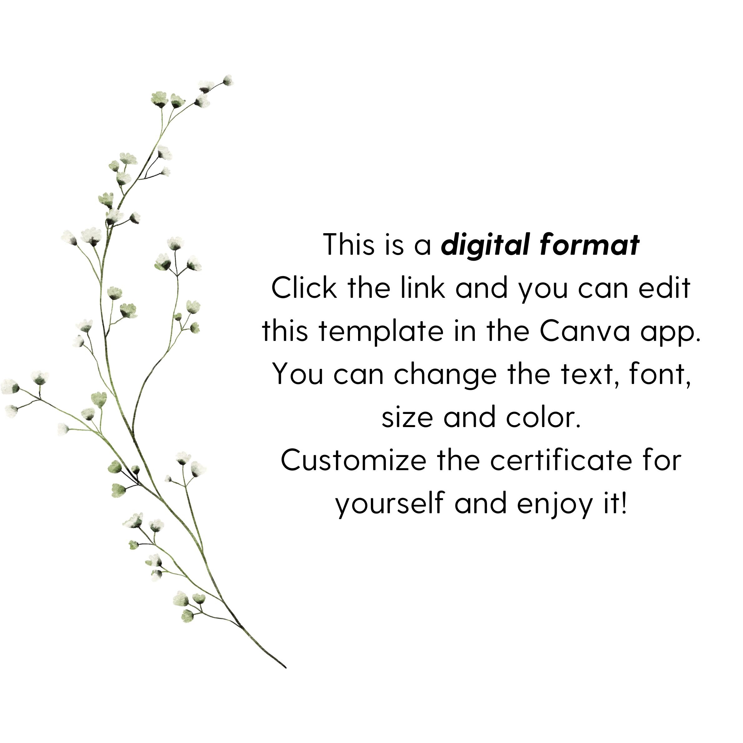 Editable Best Dad Certificate Template, Dad Certificate, Father’s Day ...