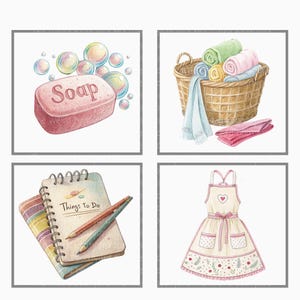 10 Cute Spring Cleaning PNG Clipart, House Cleaning Graphics, Domestic ...