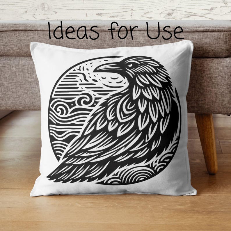 Woodcut Raven Clipart: Vintage Gothic PNG Images (digital Download) - Etsy