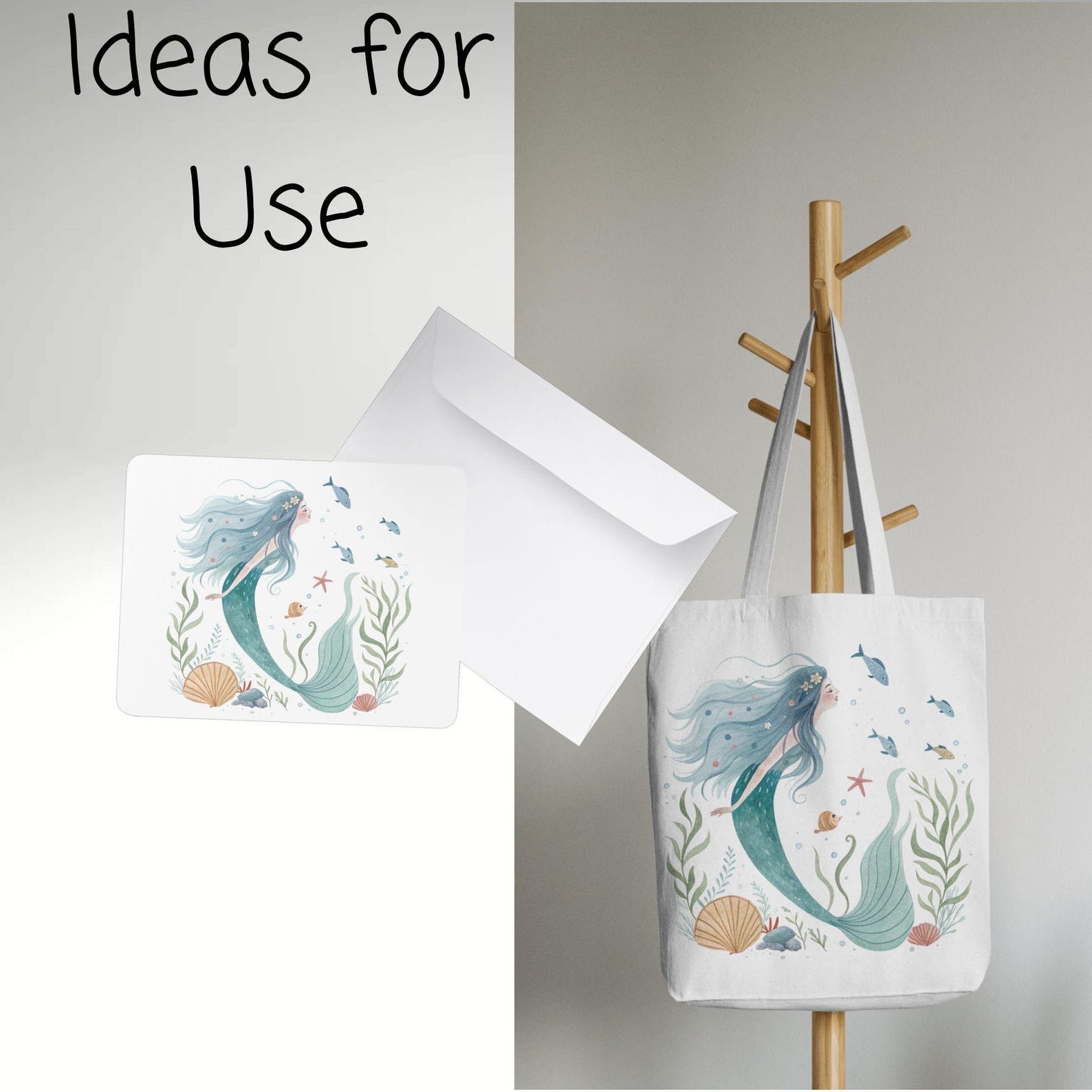 Pretty Watercolour Mermaid PNG | Digital Download | Mermaid Clipart ...