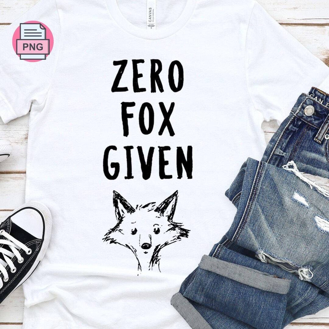 Zero Fox Given Fox PNG, Funny Fox Line Drawing for Sublimation & Crafts ...