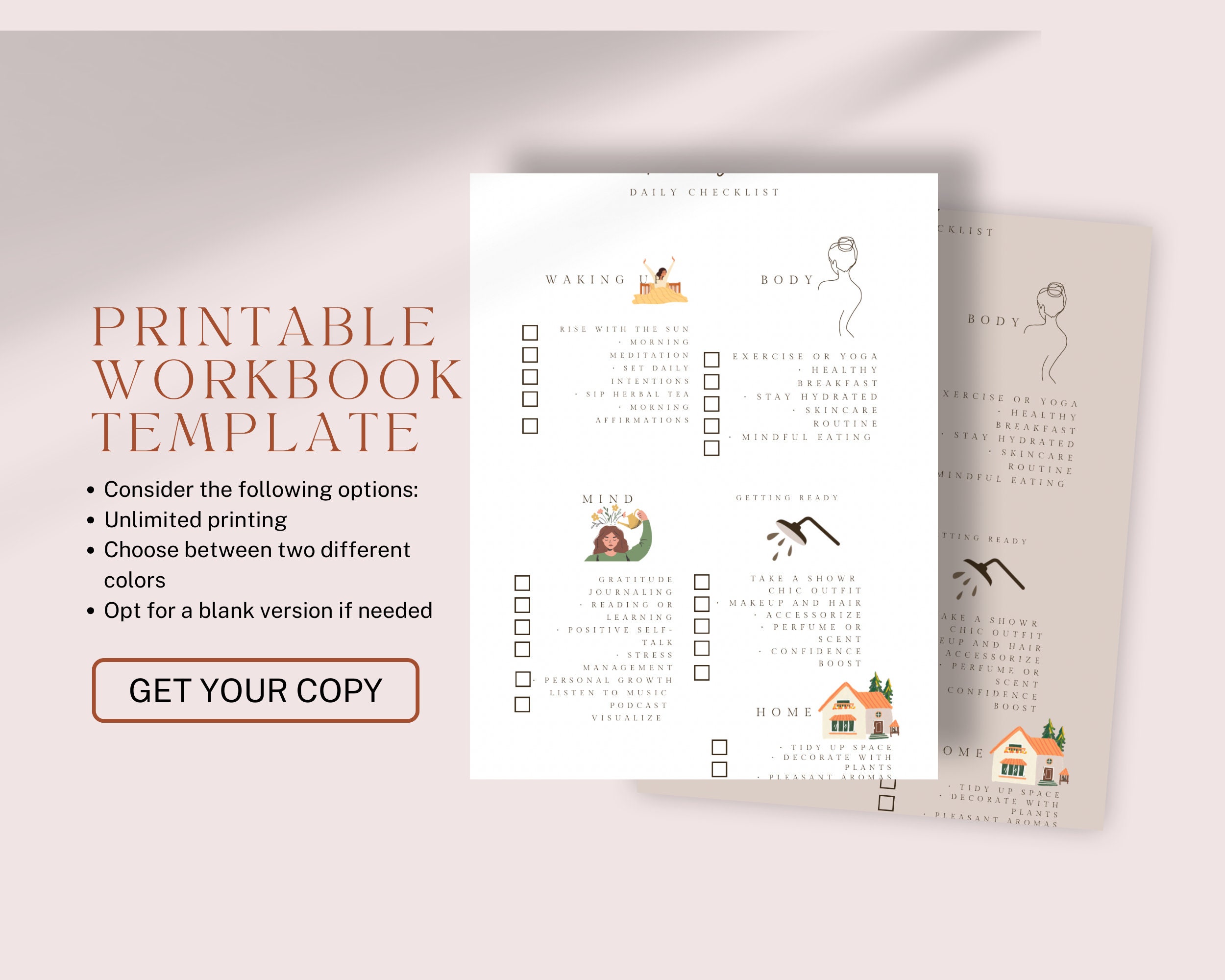 That Girl Daily Checklist for Everyday Use and Mental Health - Etsy