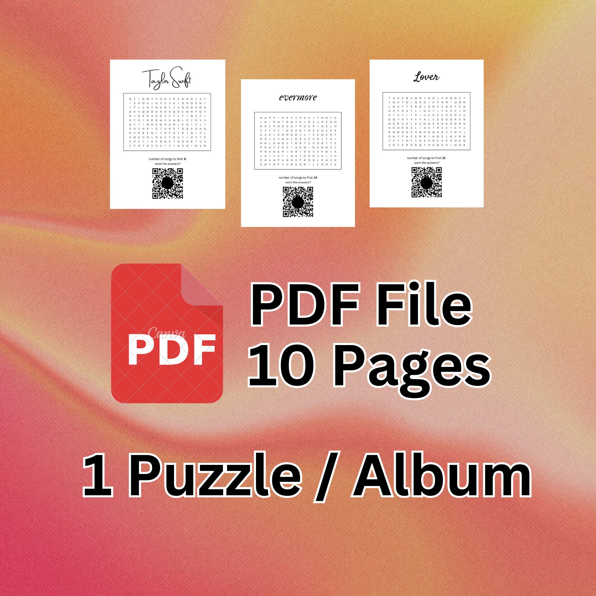 Taylor Swift Word Search Puzzle Printable Instant Download - Etsy Australia