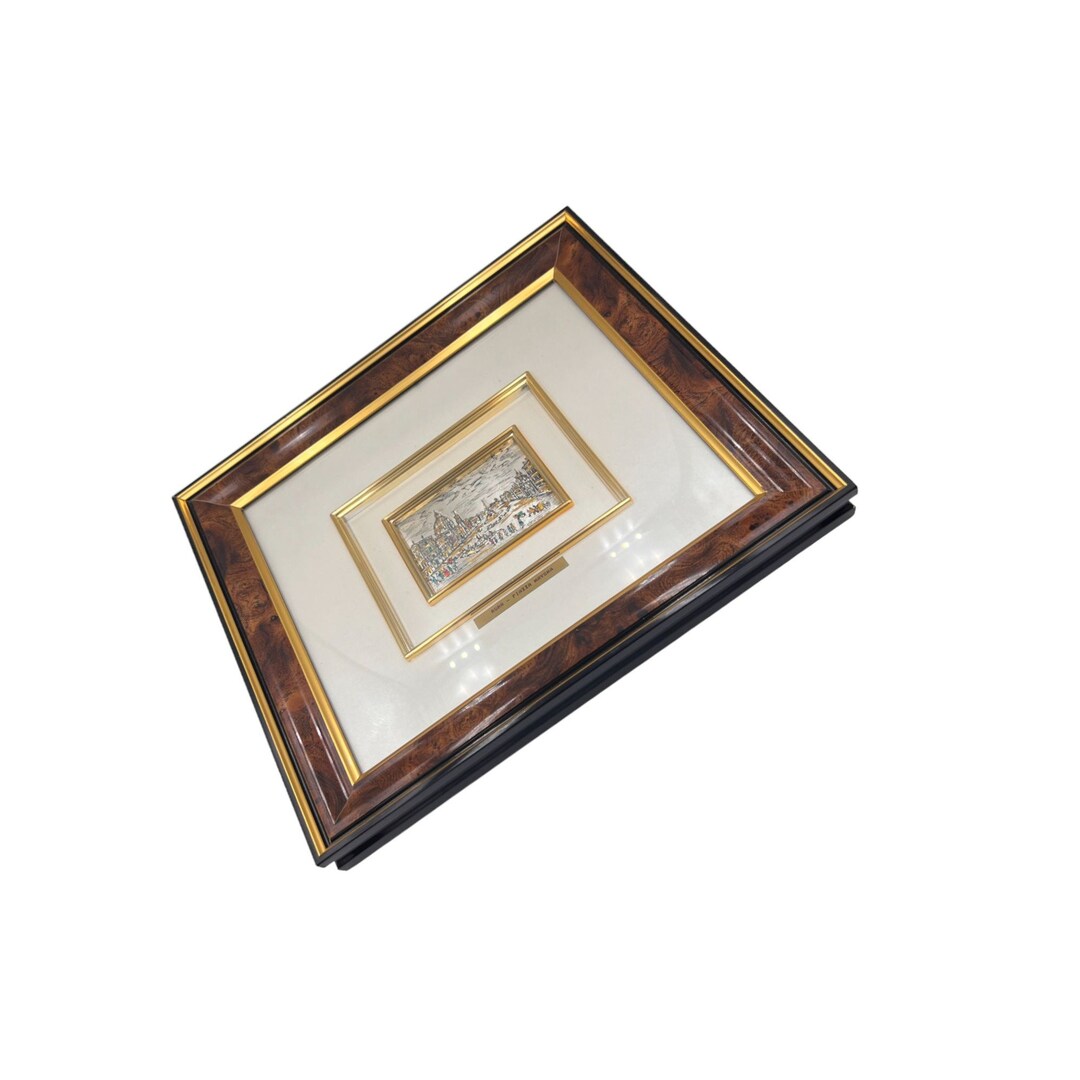 Vintage Sterling Silver Framed Etching Roma - Etsy