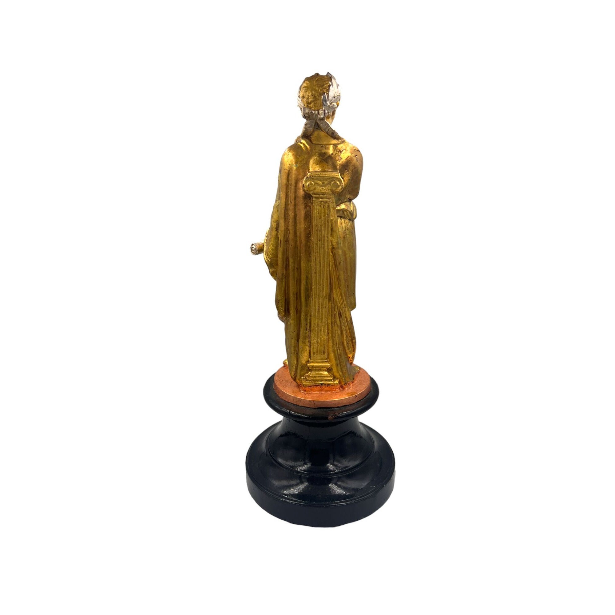 Vintage Greek God Statue Gold Painted - Etsy