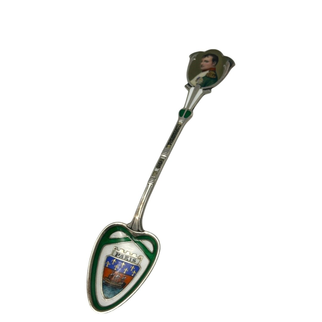 Silver & Enamel Souvenir Spoon Napoleon Bonaparte Portrait Paris - Etsy