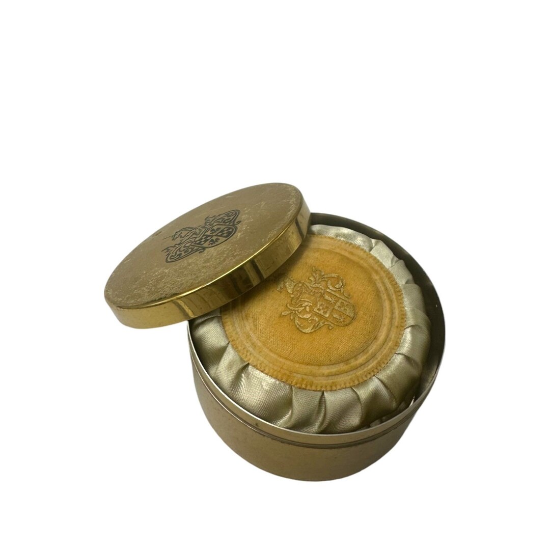 Vintage Scottish Coat of Arms Powder Puff Tin - Etsy